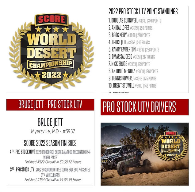 About Pro Stock Utv Class Edward Jett Racing 